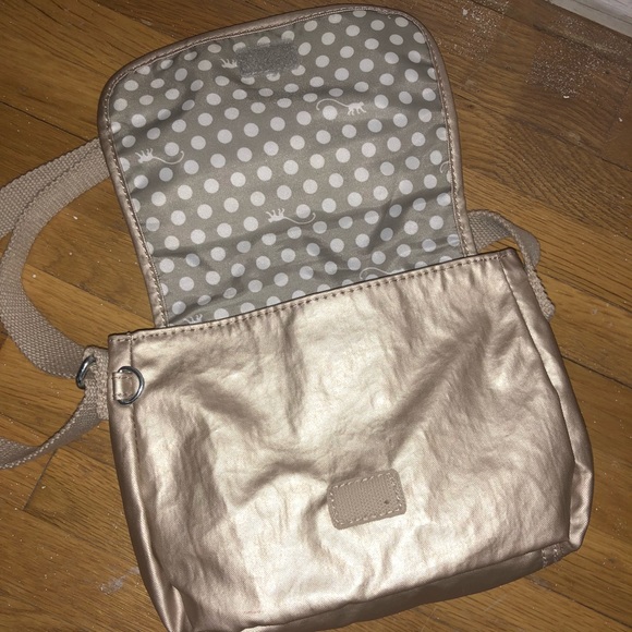 Kipling | Bags | Gold Metallic Kipling Crossbody Bag | Poshmark